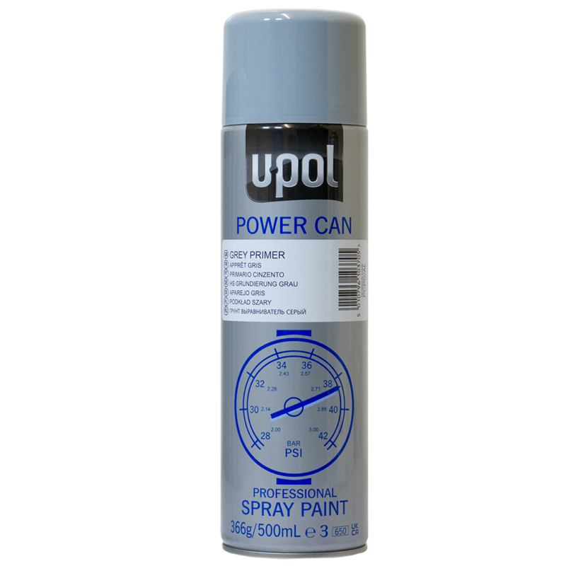 UPOL Power Can Grey Primer Aerosol 500ML - Jawel Paints
