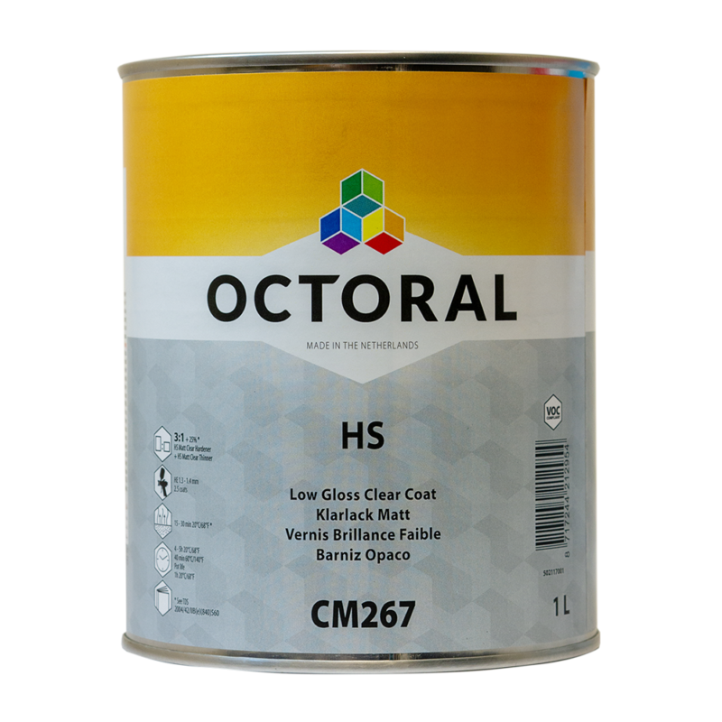 Octoral CM267 HS Low Gloss Clear Coat 1Litre - Jawel Paints